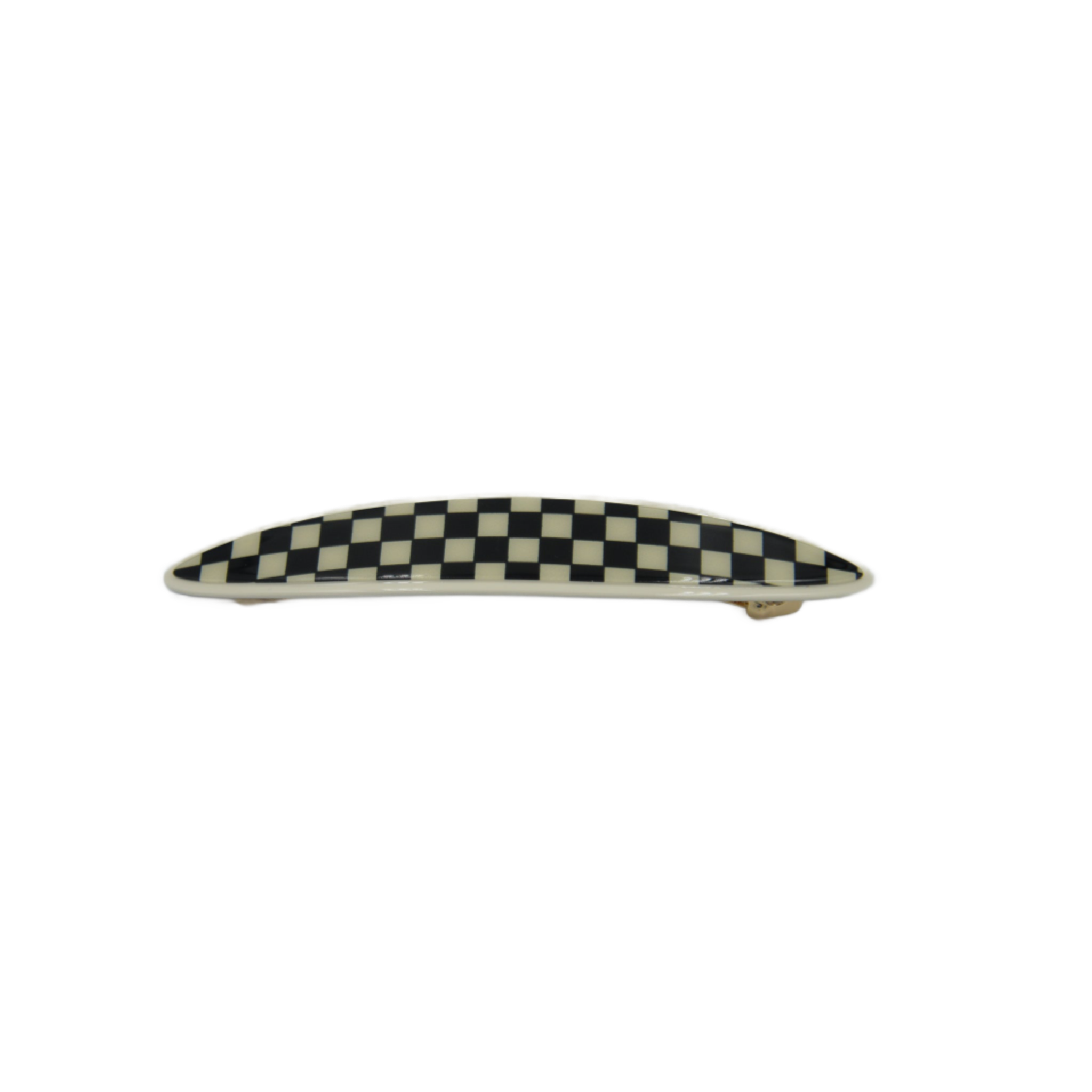 Maya Barrette Black and White Checker – Panache Design